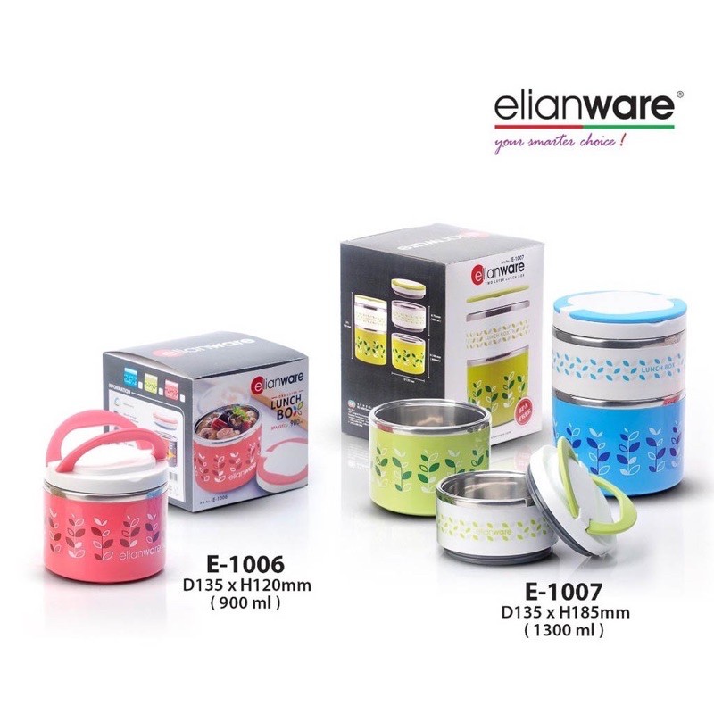 Elianware E-1006 E-1007 900ml/1300ml 1/2 Layer BPA-Free Plastic ...