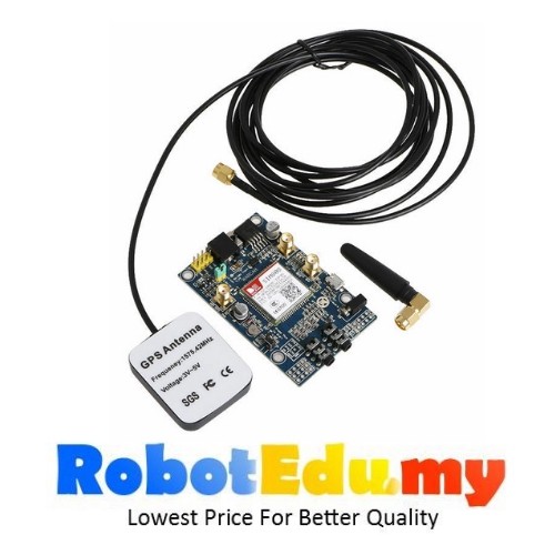 SIM808 GSM GPRS GPS Development Board Module IPX SMA & GPS Antenna ...