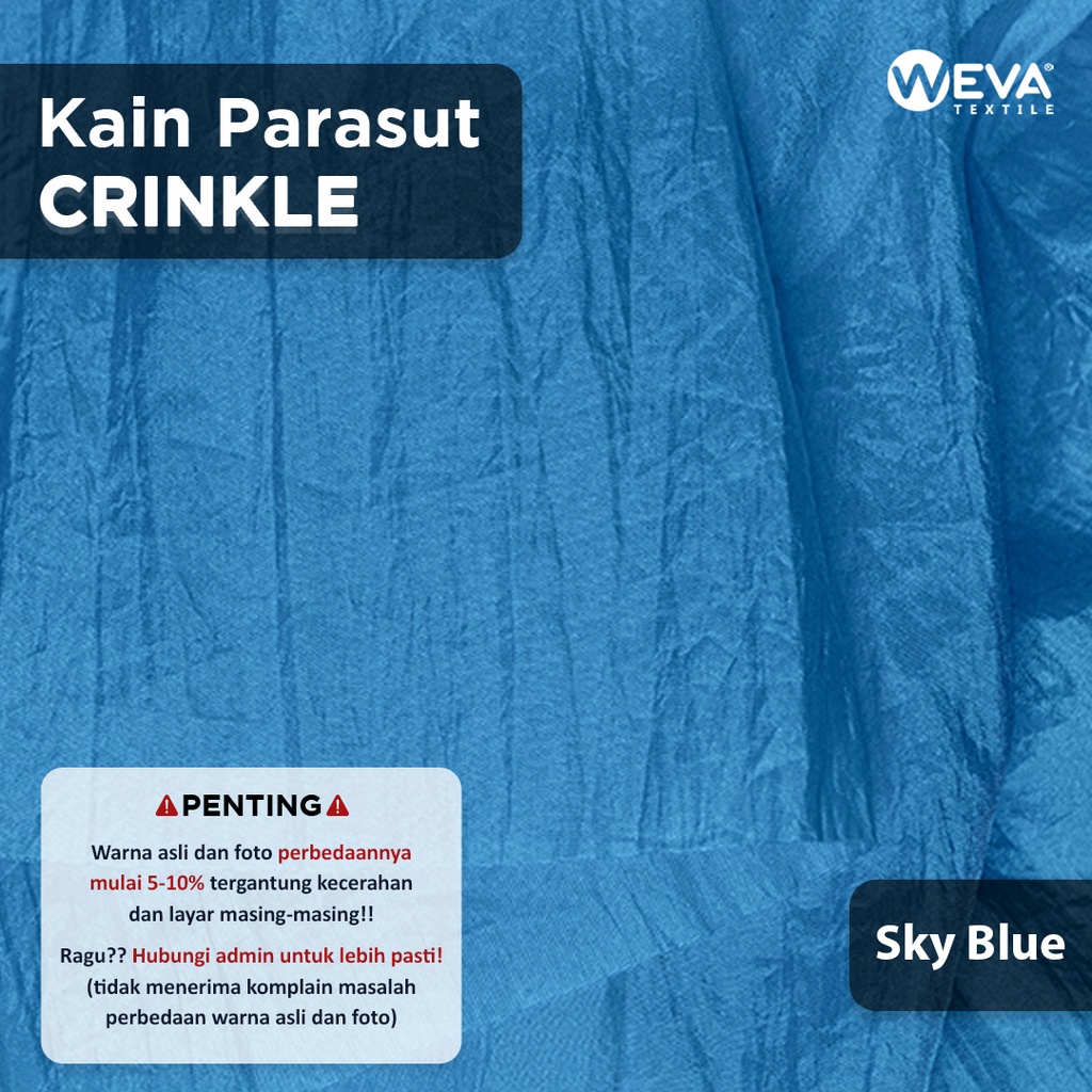 Kringkel Parachute Fabric Material - Weva Textile Premium Crinkle ...