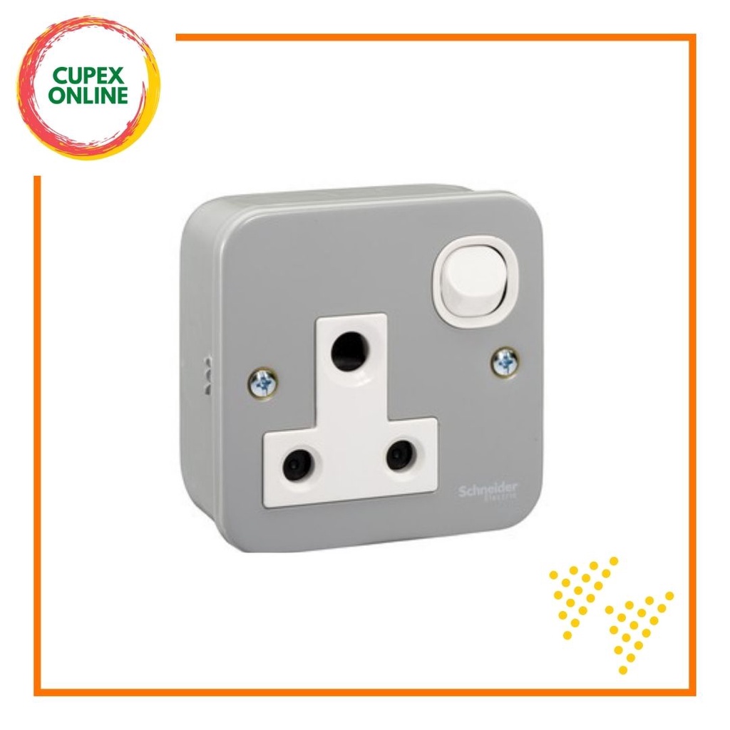 Schneider Electric ESM Series 15A 1 Gang Switch Socket ESM15/15 (cupex ...