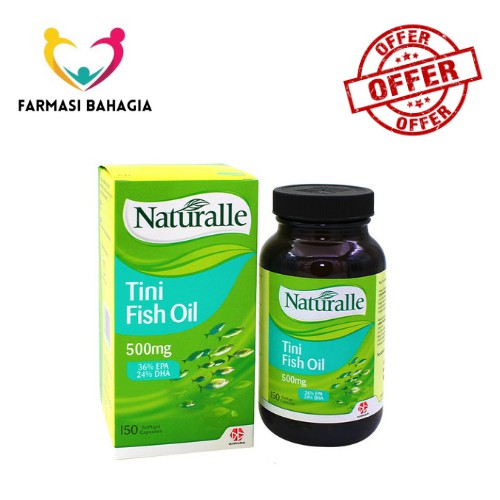 [ Exp 2/2027 ] NATURALLE TINI FISH OIL 500MG SOFTGELS 150'S | Shopee ...