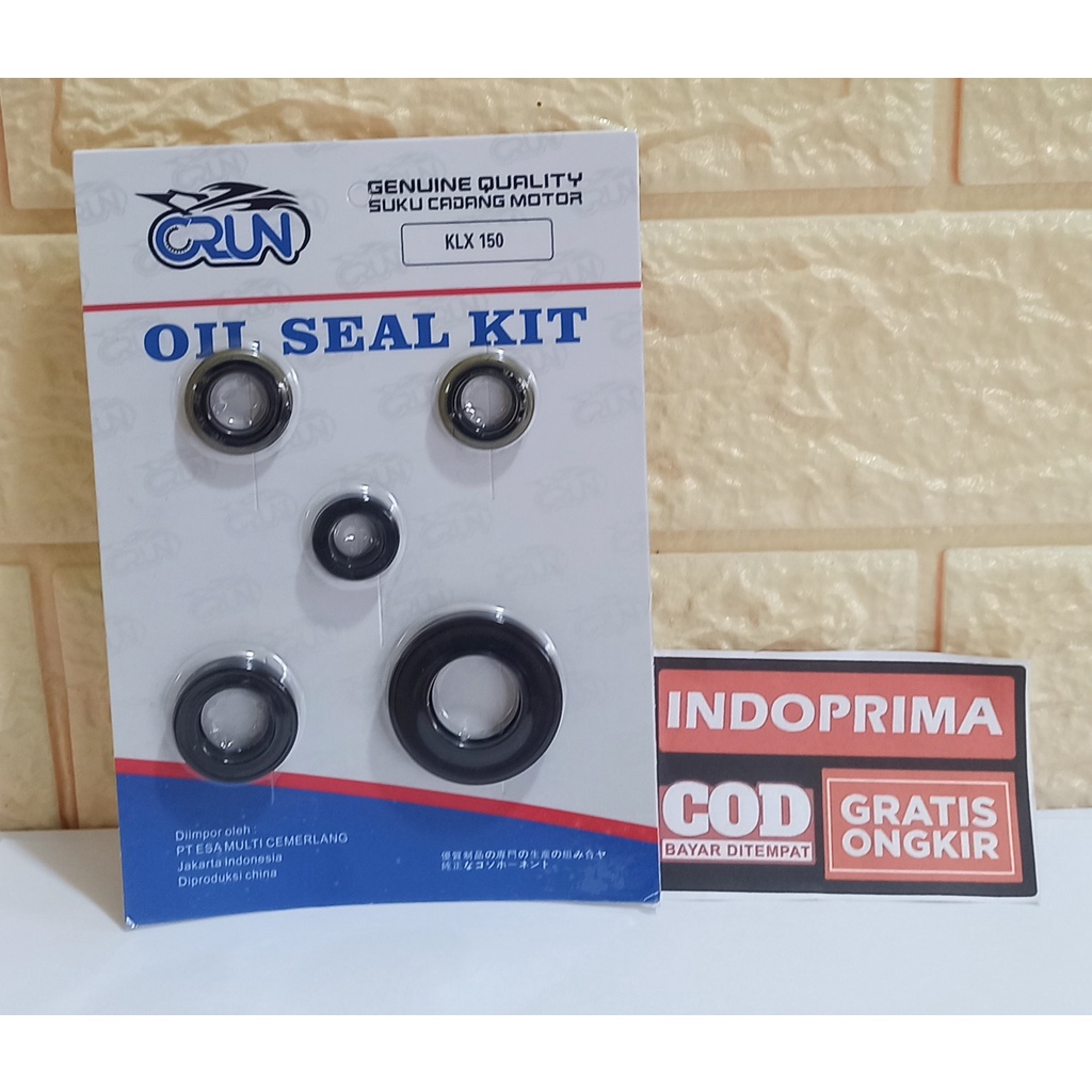 MESIN Complete seal Oil CRUN. Complete Engine sil kawasaki KLX stara ...