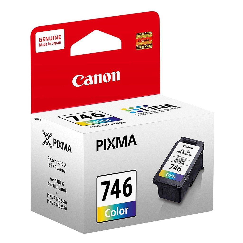 Canon CL-746 Color Genuine Ink Cartridge For iP2870S, MG2577S/3070S ...