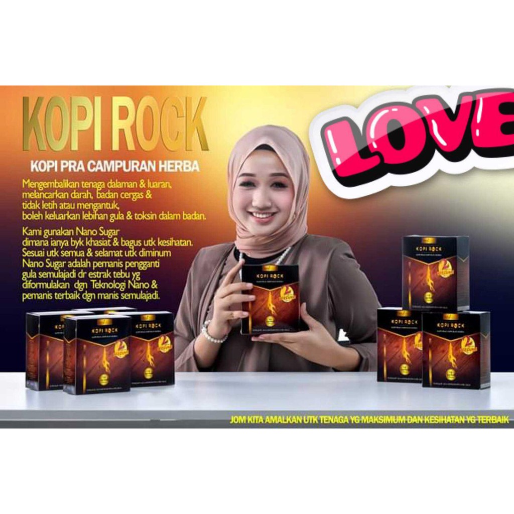 [READY] KOPI ROCK KOPI TONGKAT ALI KOPI KESIHATAN HALAL MESRA DIABETIS ...