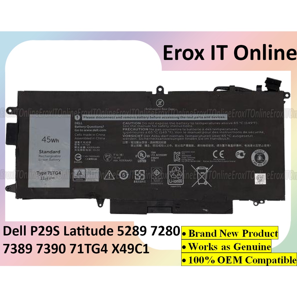 Dell Latitude 5289 7280 7389 7390 2-in-1 Series X49C1 071TG4 71TG4 ...