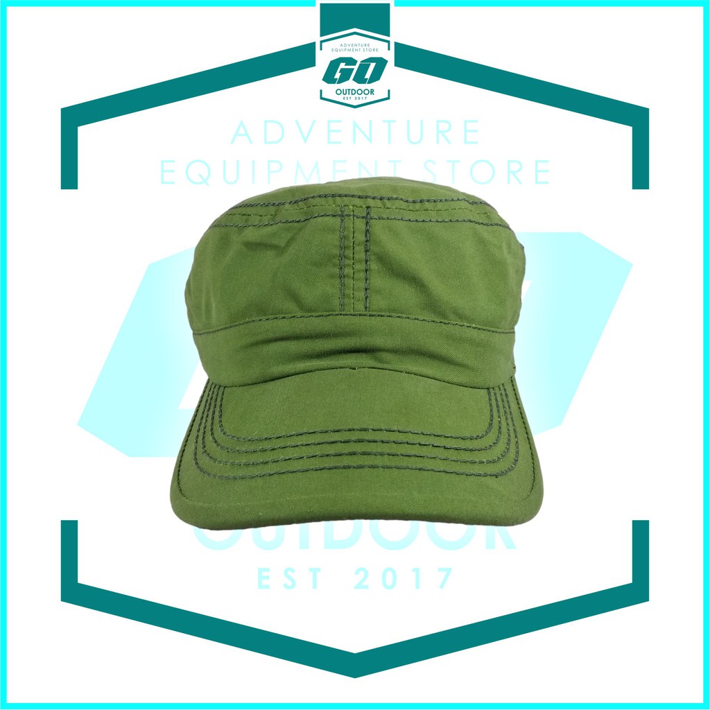 Plain Commando Hat - Outdoor Hat, Flat Top Cap, Military Army Cap, Men ...