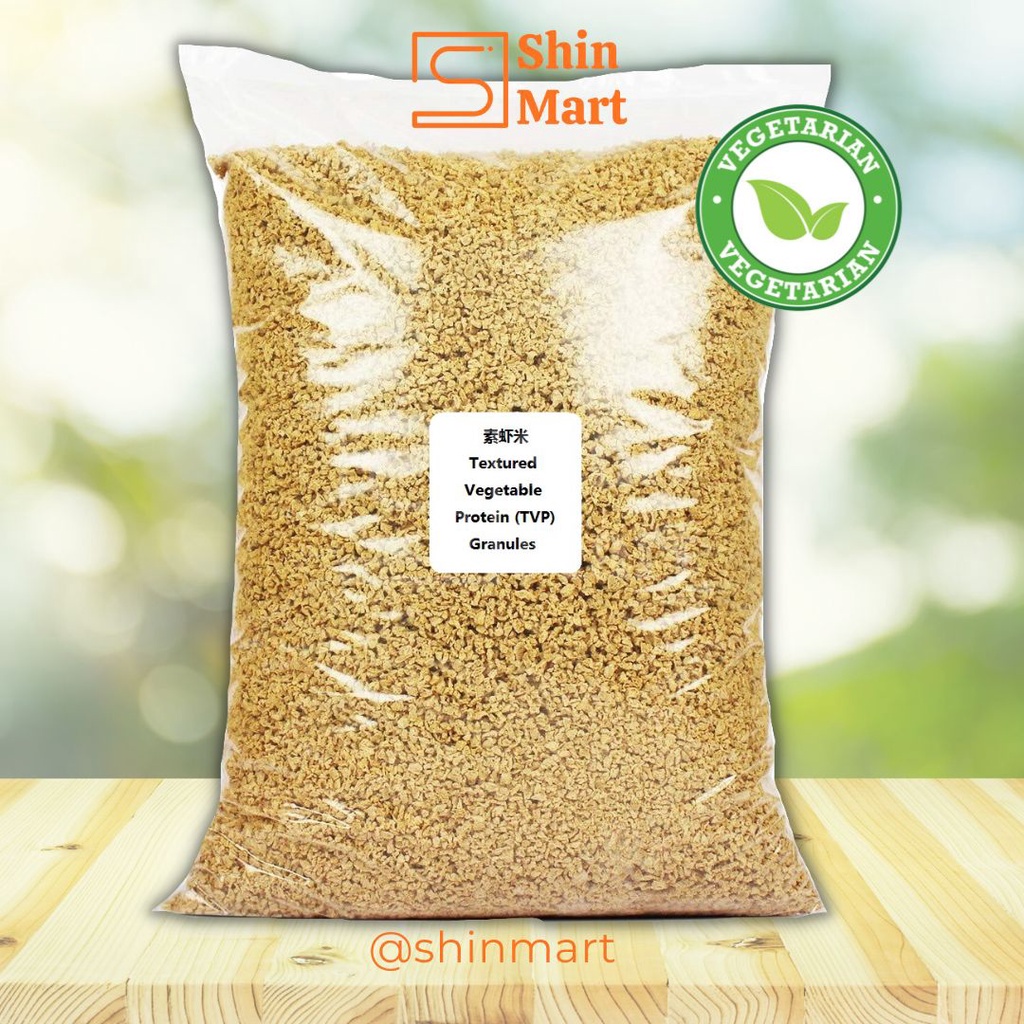 纯素虾米粒 Vegan Textured Vegetable Protein (TVP) Granules 素虾米 (250g / 500g ...