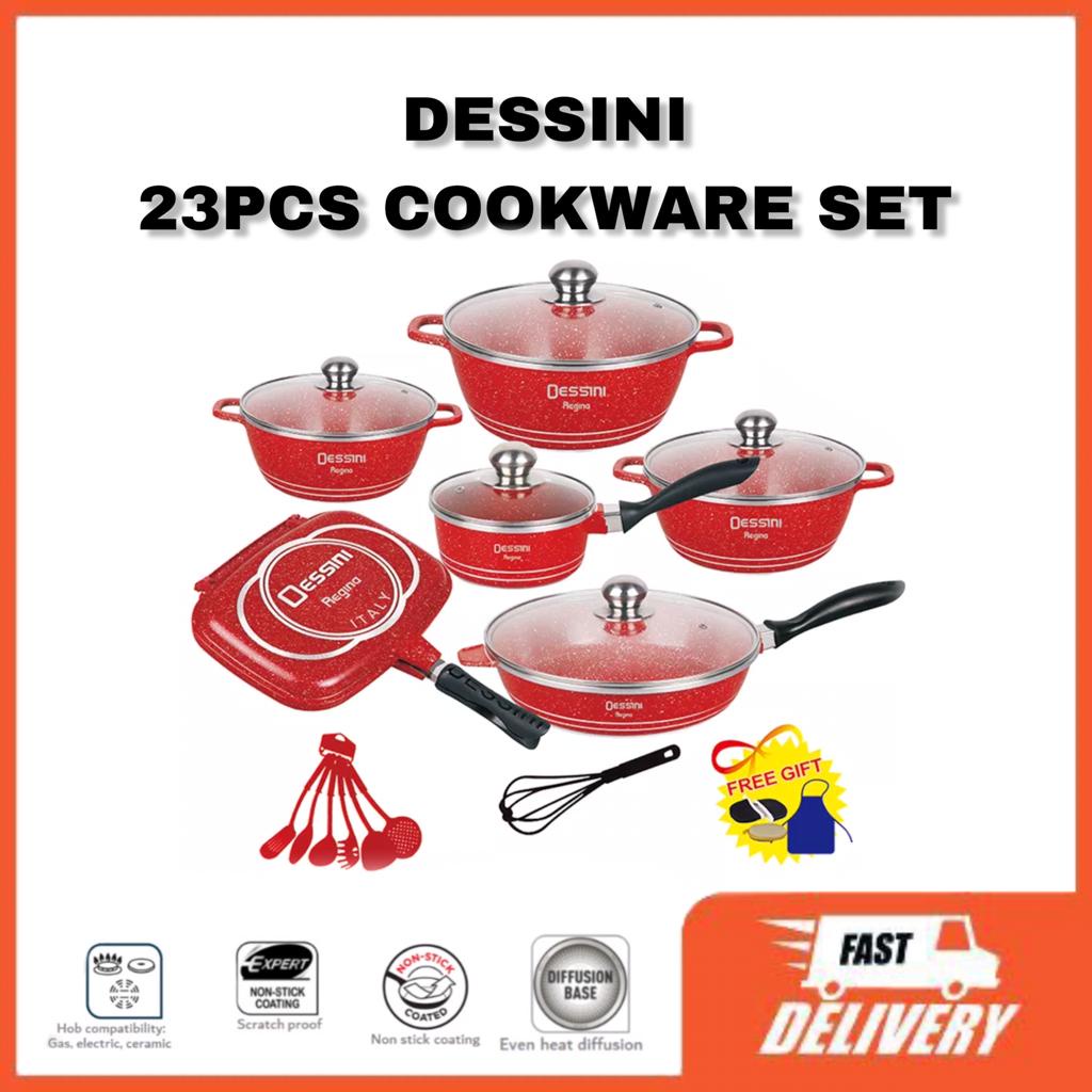 Dessini Italian Cookware Style 23pcs / Dessini 23pcs/ 23 New Face ...