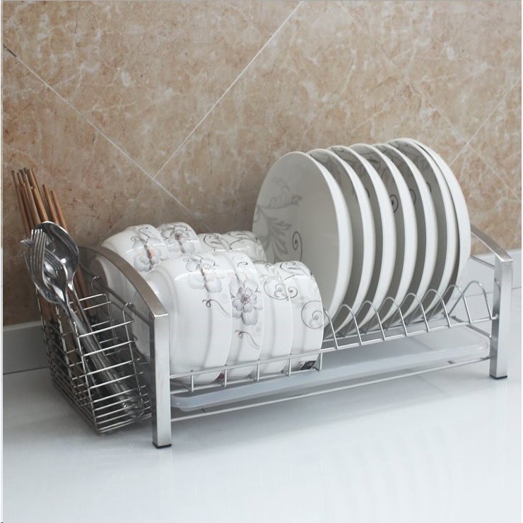 STAINLESS STEEL SUS304 KITCHEN DISH RACK SINGLE LAYER K-802S | Shopee ...