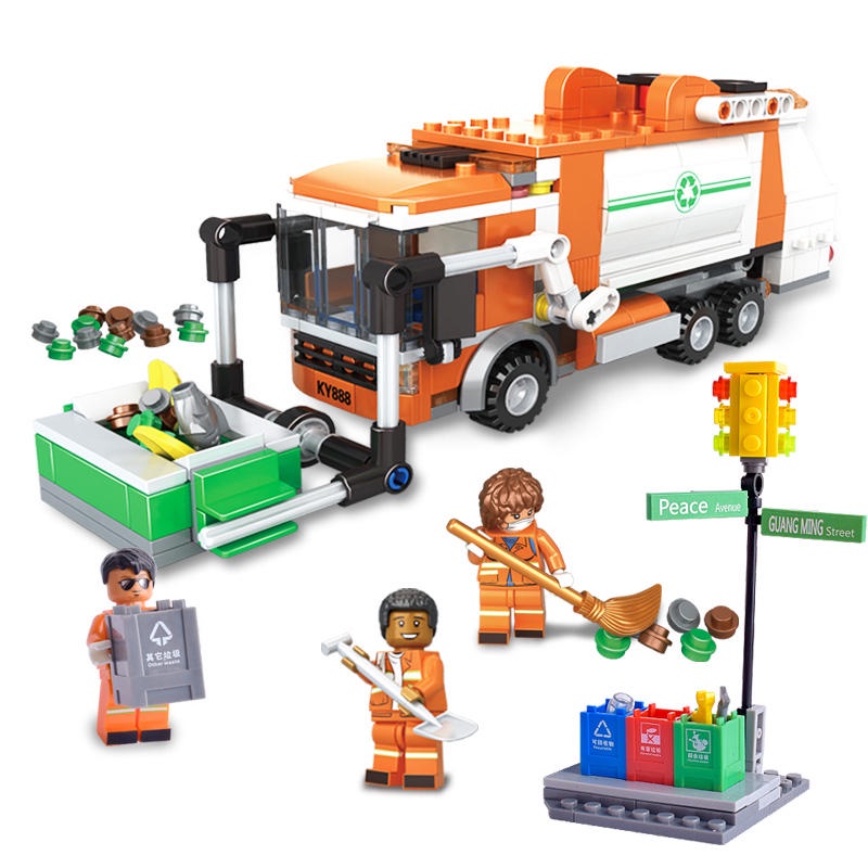 (403+pcs) Compressed Garbage Truck Building Blocks | Shopee Malaysia