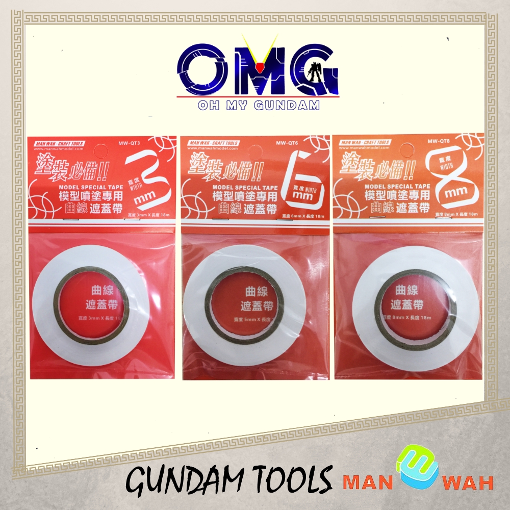 Tool Man Wah Flexible Masking Tape MW-QT2 - MW-QT10 Manwah Masking Tape ...