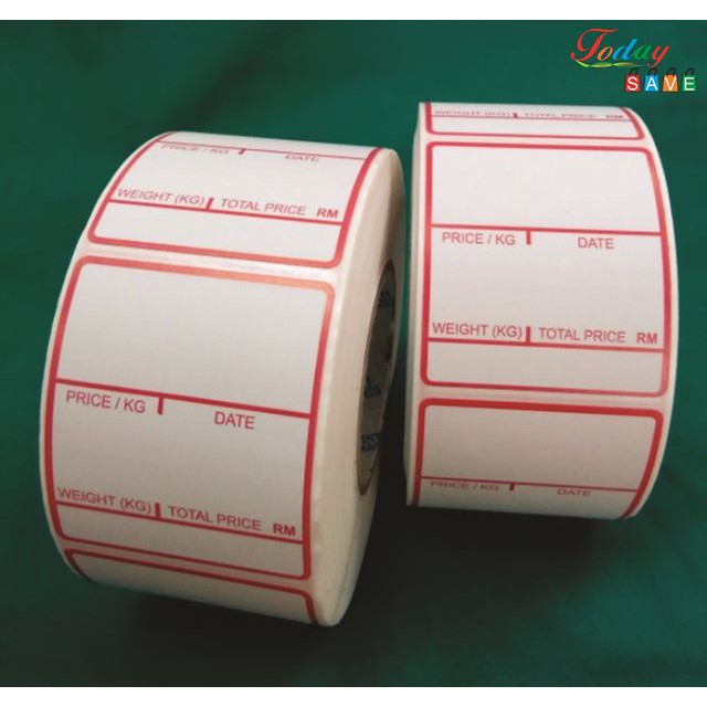 40mm x 46mm Weighing Scale Direct Thermal Label Sticker | Shopee Malaysia