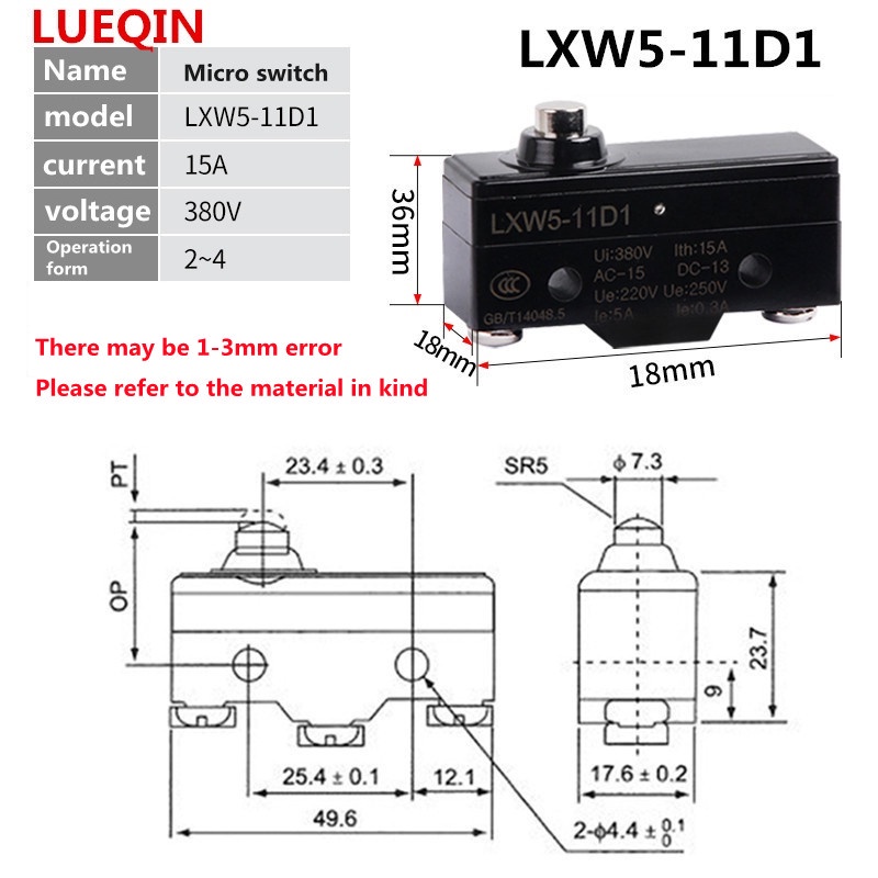 Micro switch,Travel switch,LXW5-11M Q1 Q2 N1N2 D1 Z1 G1 G2 G3 1124,Limit switch,Silver contact ...
