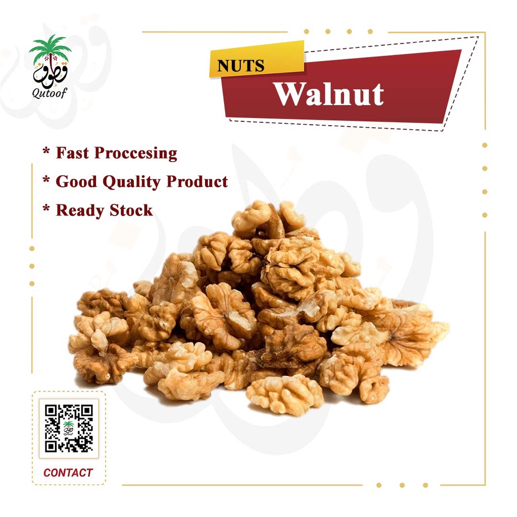 Walnut Nut Kernel Raw Kacang / Large/High Quality/ Crunchy/Healthy ...