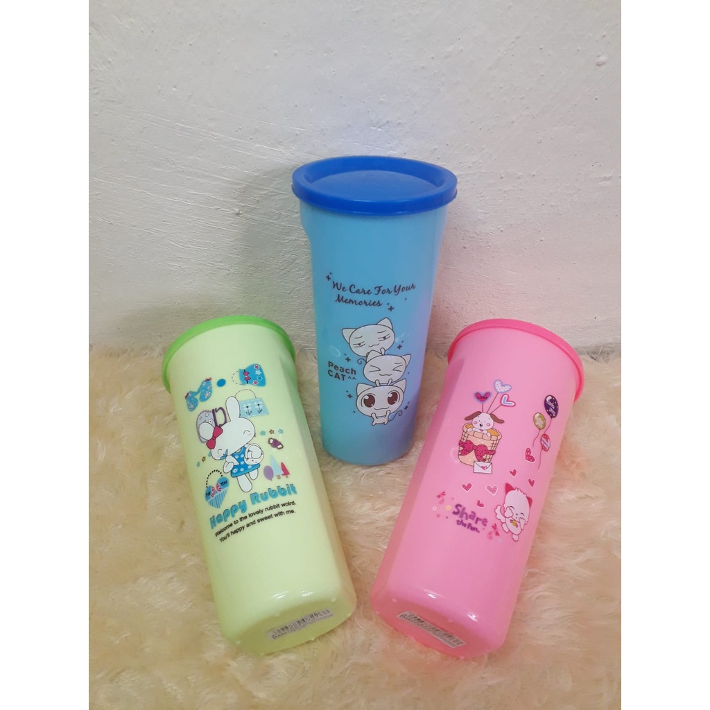 (1Pcs) Snt Glass And Lid/Character Glass/TUMBLER/Bottle Cap | Shopee ...