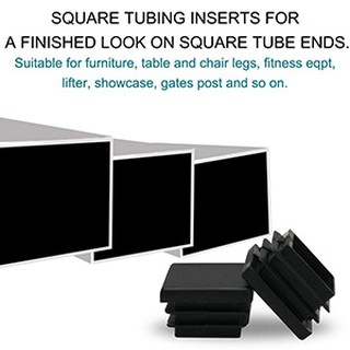 PVC Plastic Hollow Steel Cap Hollow Tube Cover Square / Rectangular End ...