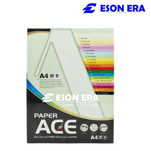 ACE A4 Colour Paper 80gsm 450 Sheets Kertas Warna | Shopee Malaysia