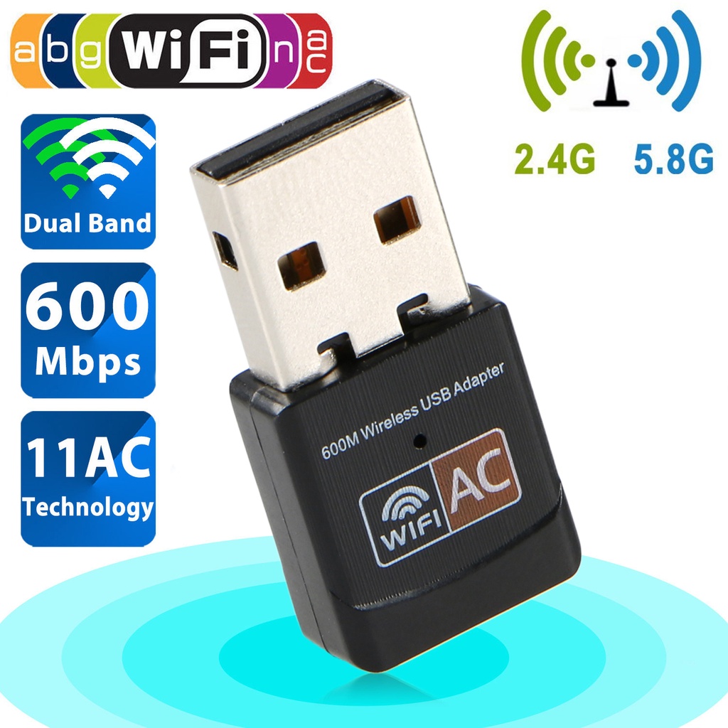 WF003 600Mbps Dual Band Wireless Lan Mini USB PC WiFi Adapter. LIKE ...