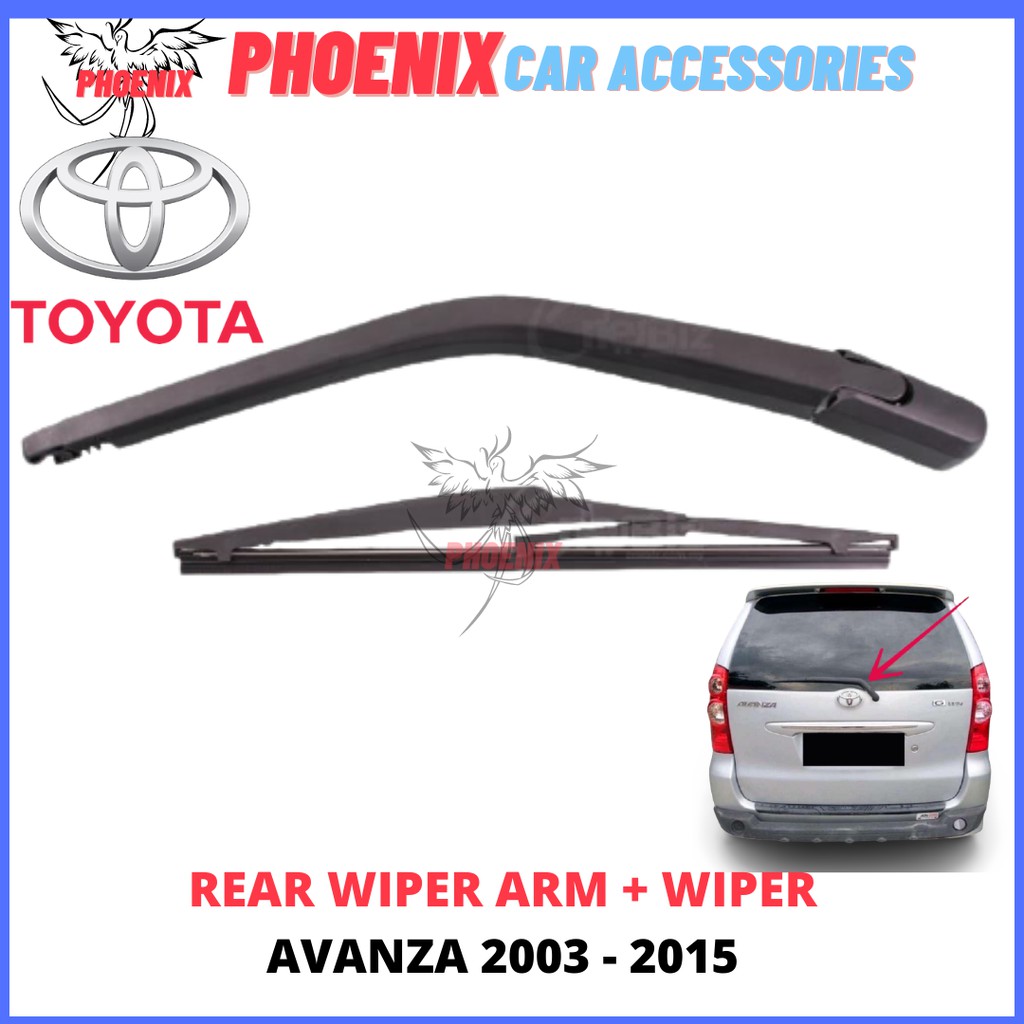 TOYOTA AVANZA REAR WIPER ARM + WIPER SET (OEM) WIPER BELAKANG TAIL ...