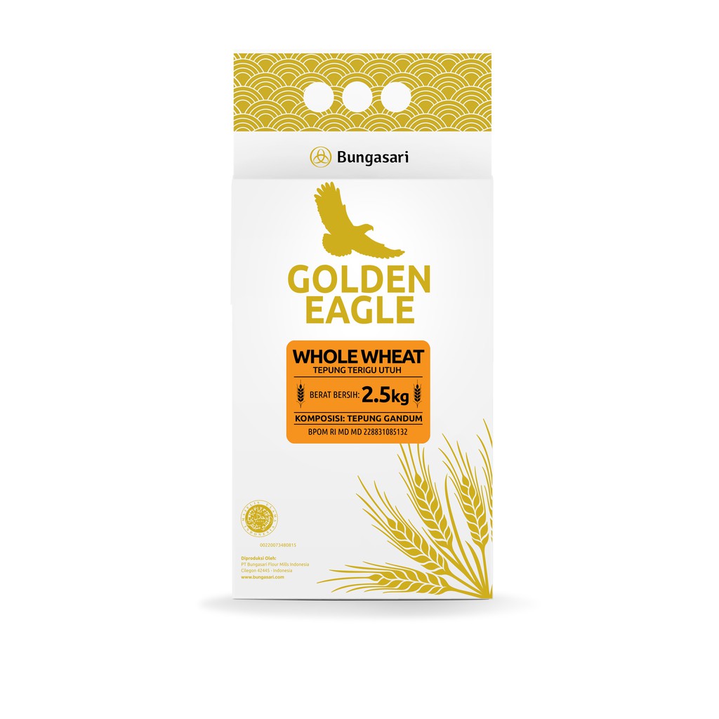 Bungasari Golden Eagle Whole Wheat Wheat Skin Flour 2,5 KG | Shopee ...