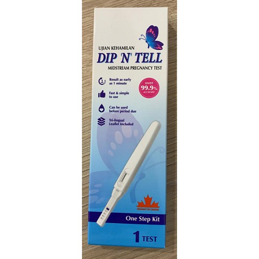[Clearance] Dip N Tell Midstream Pregnancy Test 1s (Expiry Date 07/2025 ...