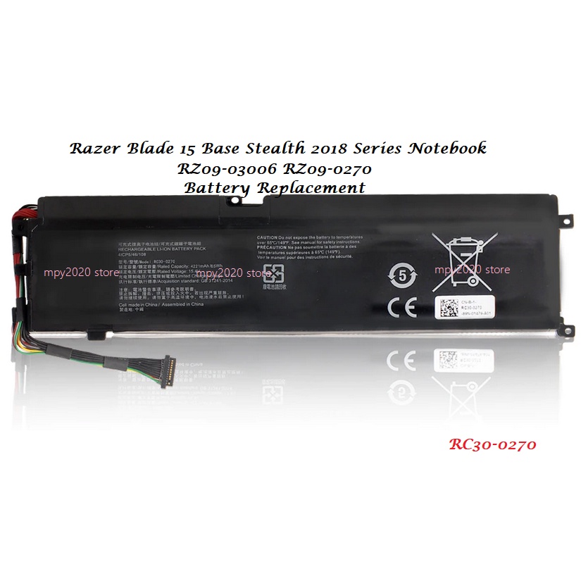 Razer Blade 15 Base Stealth 2018 2019 Series Notebook RZ09-03006 RC30 ...