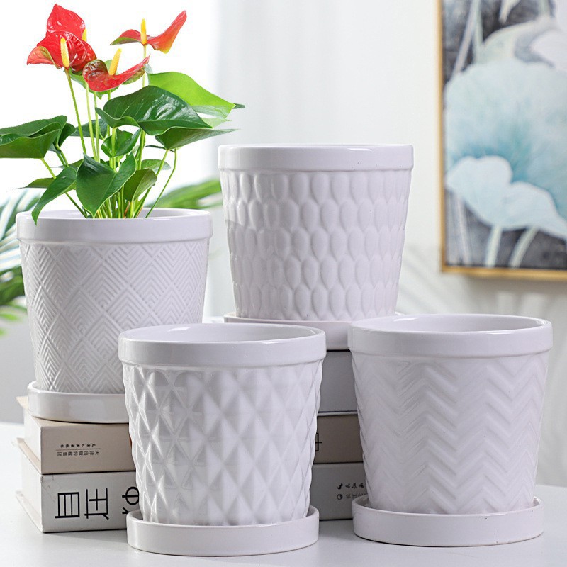 CERAMIC POT PLANTS POT DFL-02 (4 SERIES POT) | Shopee Malaysia