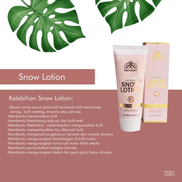 !! SALES !! SNOW LOTION PINKY PINKY | Shopee Malaysia