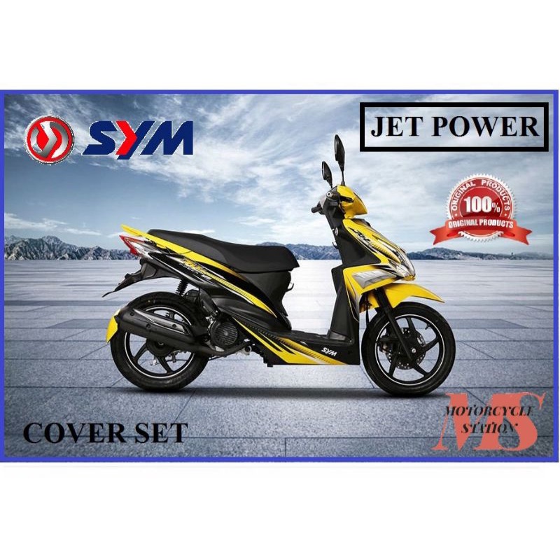 (100% ORIGINAL) SYM JET POWER 125 COVERSET COVER SET BODY COVER ...
