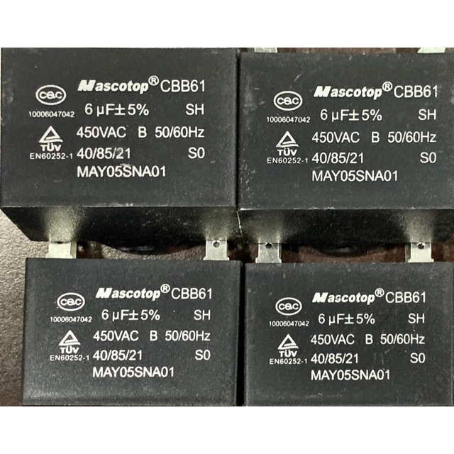 FAN CAPACITOR CBB61 - 6uf ( 4 pin ) | Shopee Malaysia