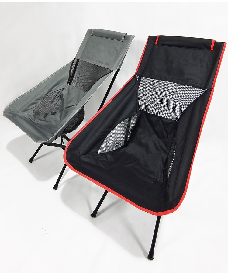 Camping Foldable Moon Chair High & Low Back Outdoor Folding Portable ...
