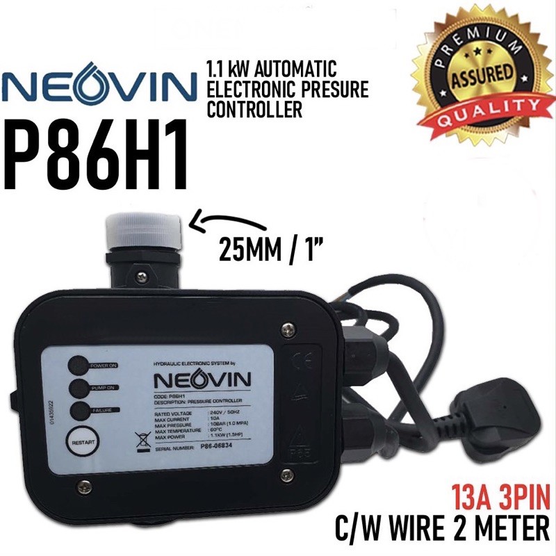 Neovin 1.5HP Water Pump Automatic Pressure Controller, Pressure ...