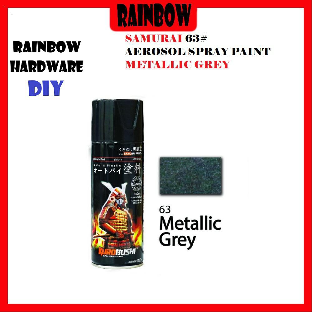 SAMURAI 63# METALLIC GREY SPRAY PAINT 400ML (SABAH DAN SARAWAK TIDAK ...