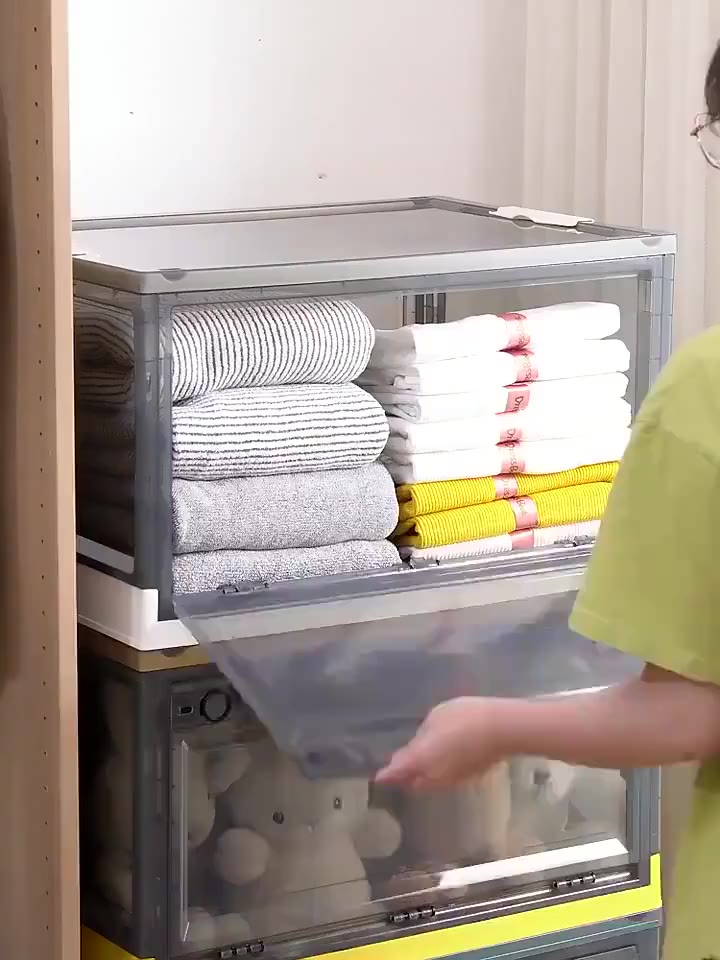 120L Foldable Storage Box/Plastic Storage Box With Lid/Storage ...