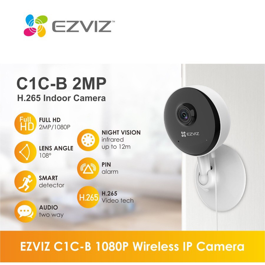 New EZVIZ C1C-B 2Mpx 1080P Wifi Camera (Upgradation Of C1C) | Shopee ...