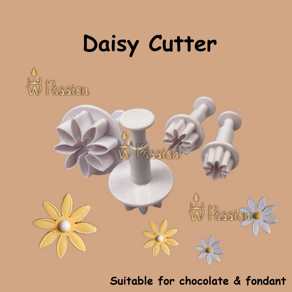 [Ready Stock] DAISY Flower Cutter Daisy Plunger Cutter Daisy Fondant ...