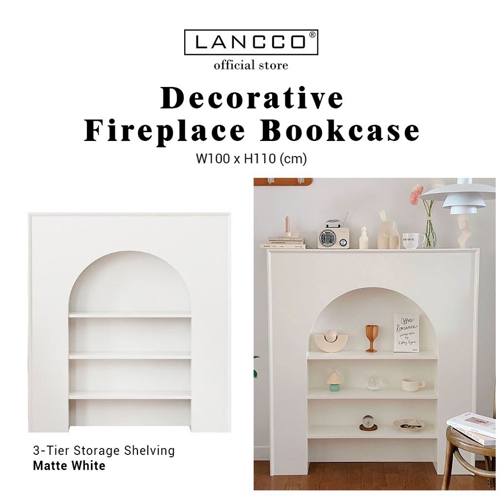 LANCCO Coastal Cabinet Shelf Display white cabinet ins XXL size | Shopee Malaysia