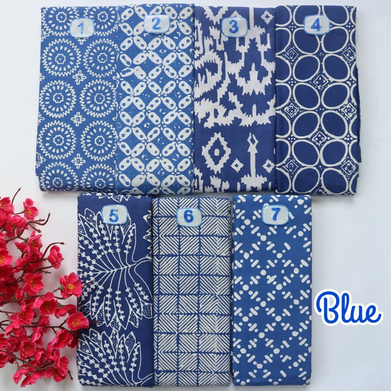 KATUN Batik Fabric With Premium Cotton Material, Blue Color Series By ...
