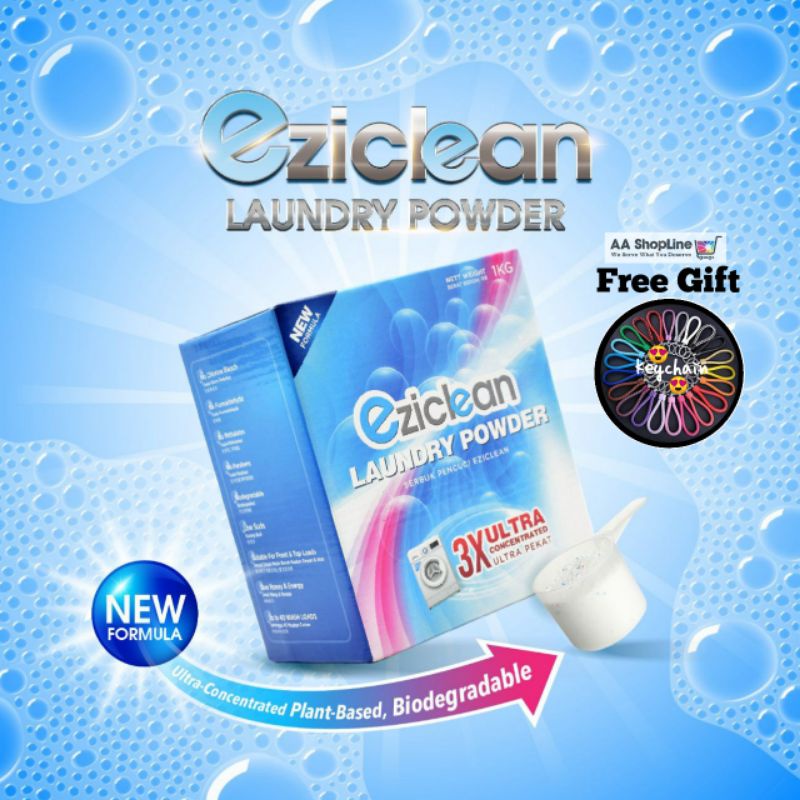 LAUNDRY POWDER - Eziclean 3X Ultra Concentrated Laundry Powder Serbuk ...