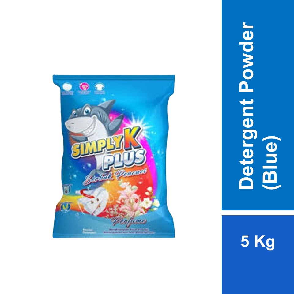 Simply K Plus Detergent Powder 5kg (Blue) | Shopee Malaysia