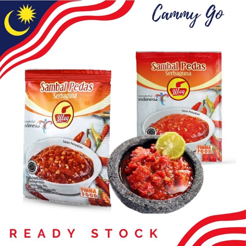 SAMBAL ULEG INDONESIA (10 SACHET) | Shopee Malaysia