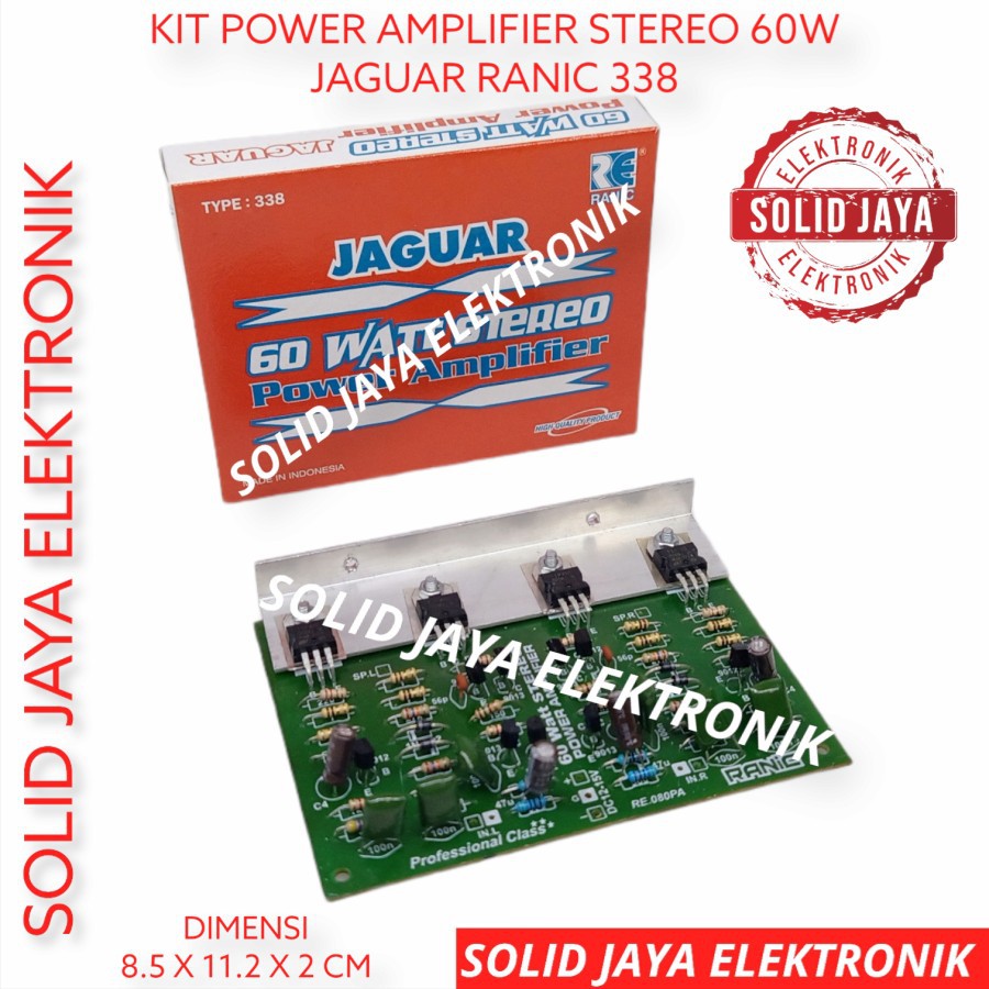 60w STEREO OCL POWER AMPLIFIER KIT 60 W WATT JAGUAR POWER AMPL RONIC ...