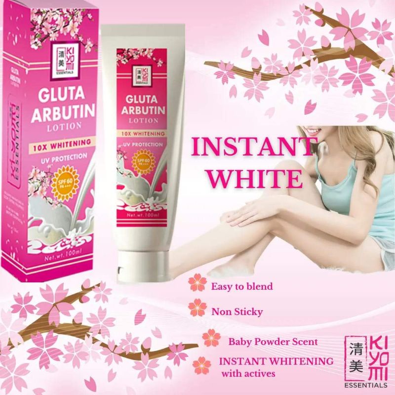 GLUTA ARBUTIN LOTION Instant whitening lotion By KIYOMI ESSENTIALS ...