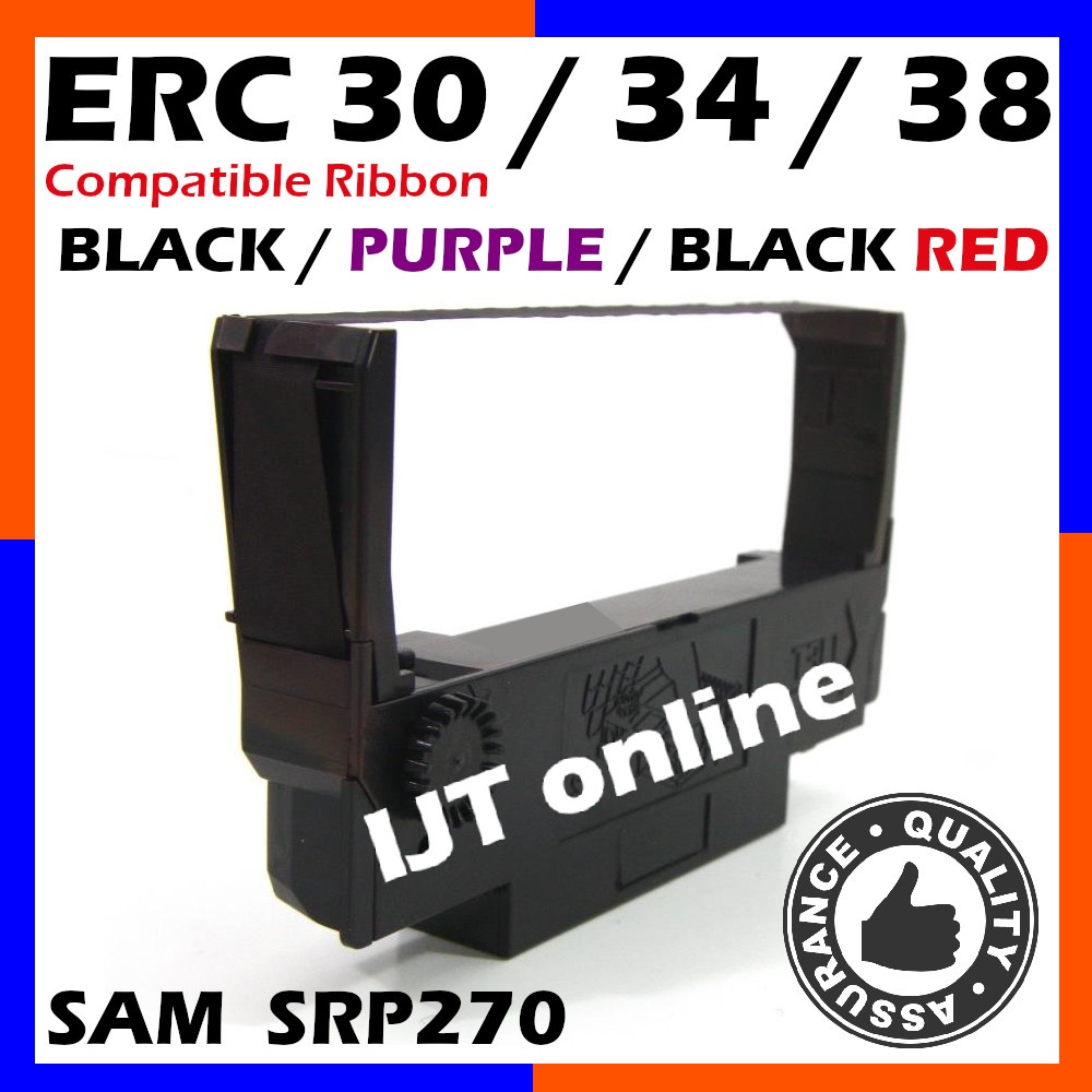 Compatible Ribbon Epson ERC30 ERC34 ERC38 ERC-38 FOR U220A U220B M188D ...