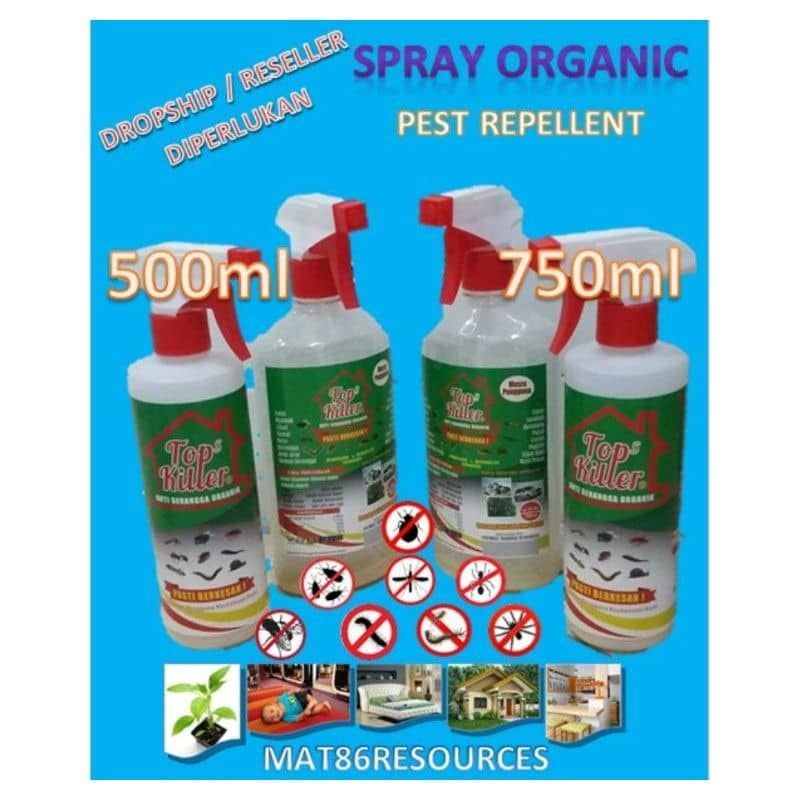 Racun organik membunuh dan menghalau lipas, lipan & lalat (750ml ...
