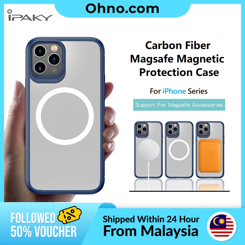 OHNO iPAKY MagSafe Case Camera Protection With Carbon Fiber Shockproof ...