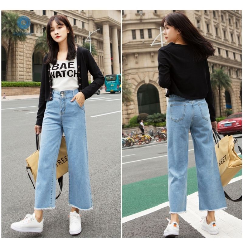 🔥Denim Palazoo Exclusive Women🔥 | Shopee Malaysia