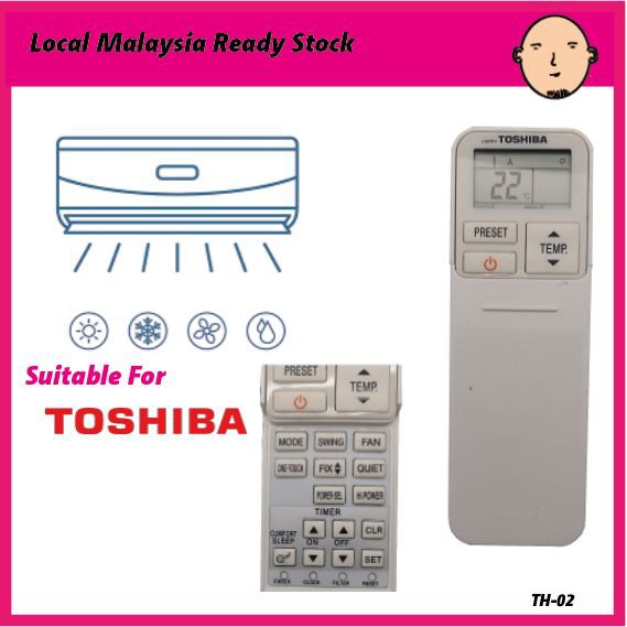 Toshiba Air Cond Aircond Air Conditioner Remote Control | Shopee Malaysia