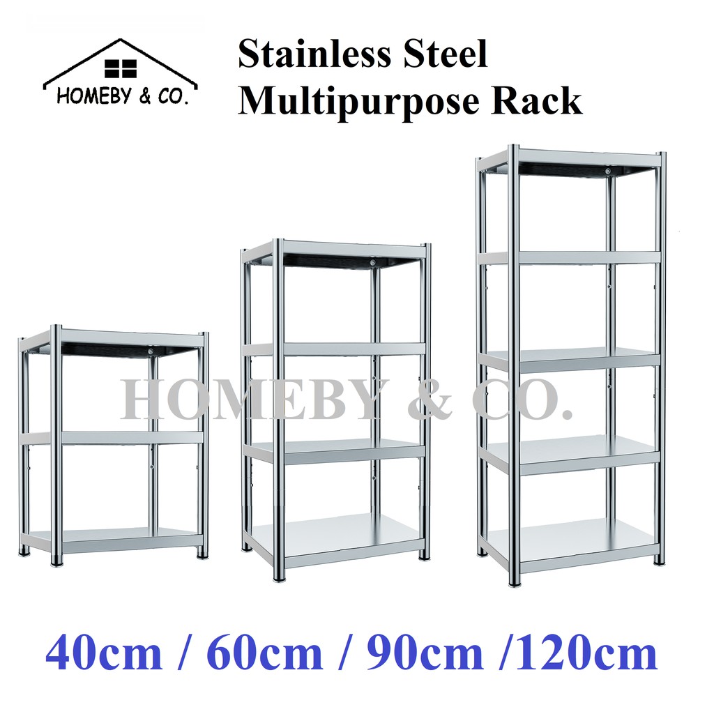 Stainless Steel Multipurpose Rack / Kitchen Storage Rack / Rak Dapur ...