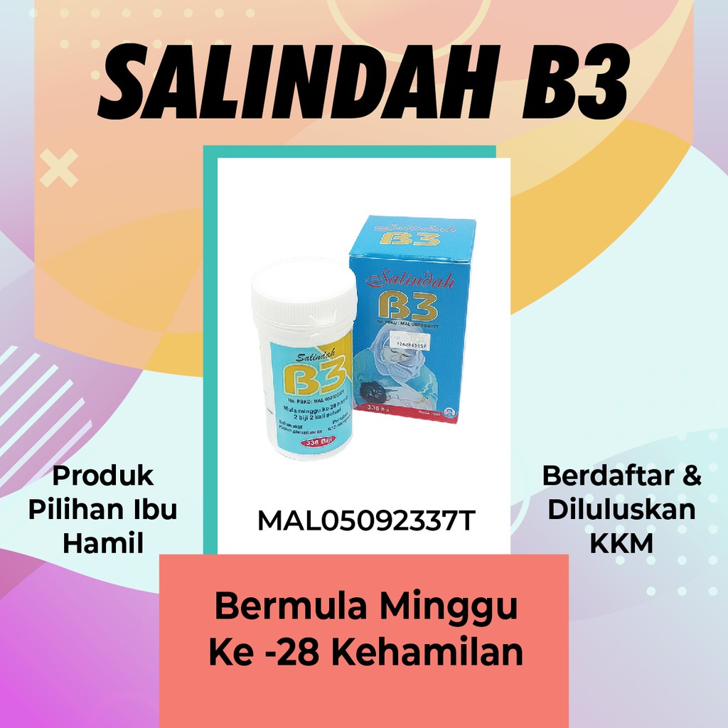 SALINDAH B3 Original Suplemen Ibu Hamil Vitamin For Pregnant Mom ...